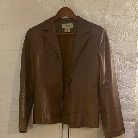 Hennes | Jackets & Coats | Vintage Brown Leather Jacket | Poshmark